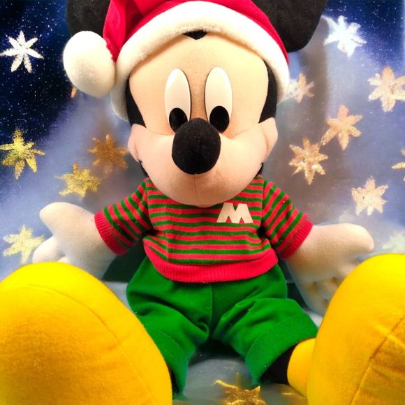 Disney | Toys | Vintage Mattel Disney Christmas Santa Mickey Mouse ...